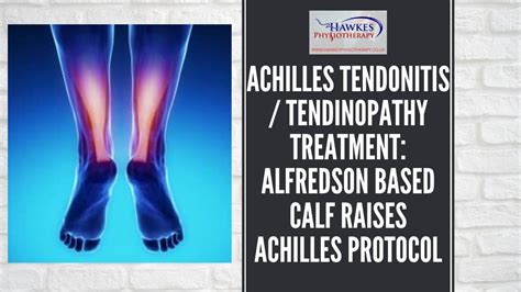 Achilles Tendonitistendinopathy Alfredson Calf Raises Achilles Protocol