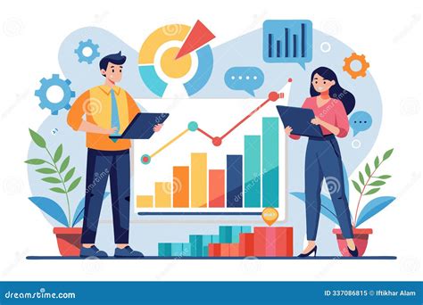 Visual Trends Businesses Stock Market Analyzed Through Informative Line Graphs Cartoondealer