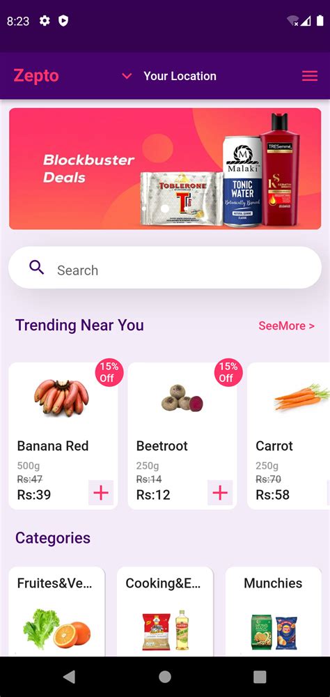 GitHub Karun Zepto Homescreen UI Zepto Colne Homescreen UI Design Flutter