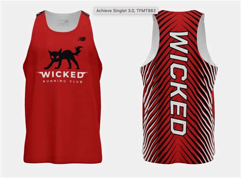 Wicked Running Club Achieve Singlet Mens Tfmt982 The Run House