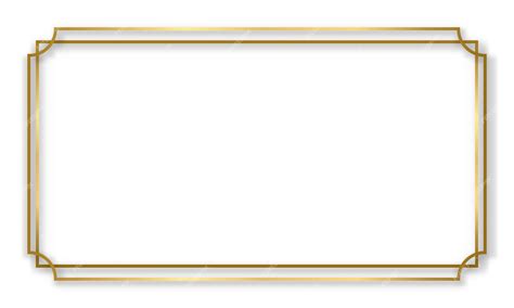 Premium Vector | Gold shiny glowing vintage frame with shadows isolated transparent background ...