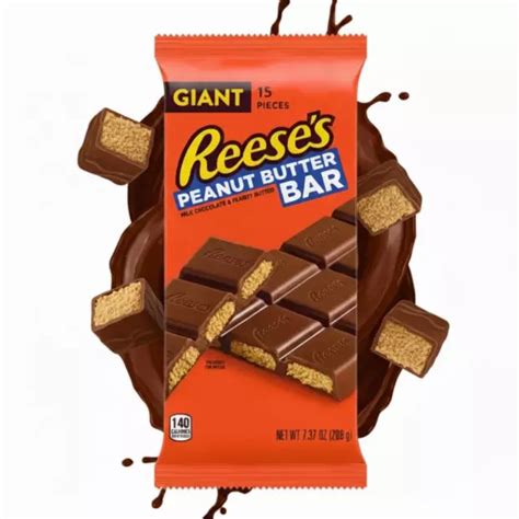 Reeses Peanut Butter Bar 208gr Rick Doces