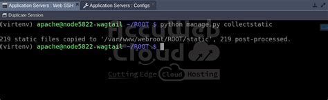 deploy wagtail python based cms accuweb cloud