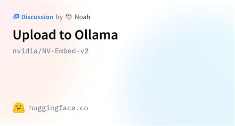 nvidia nv embed v2 · upload to ollama