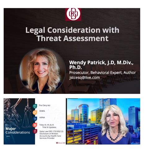 Wendy L Patrick Jd Mdiv Phd On Linkedin Looking Forward To