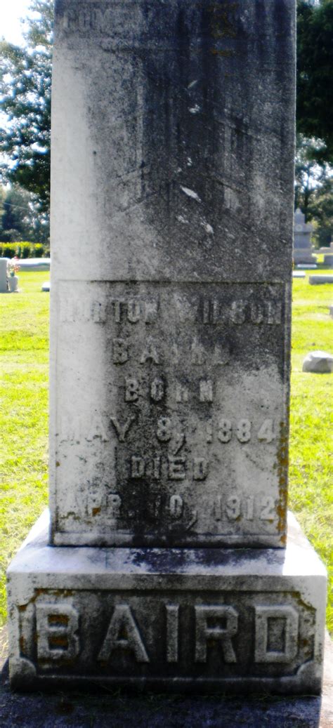 Norton Wilson Baird 1884 1912 Find A Grave Memorial