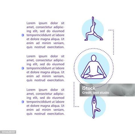 텍스트와 요가 와 명상 개념 아이콘 마음 챙김 연습 이완 기술 호흡 Ppt 페이지 벡터 템플릿입니다 브로셔 잡지 선형 일러스트가