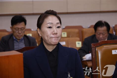 국감 명태균 의혹 폭로한 강혜경 증인 출석 뉴스1
