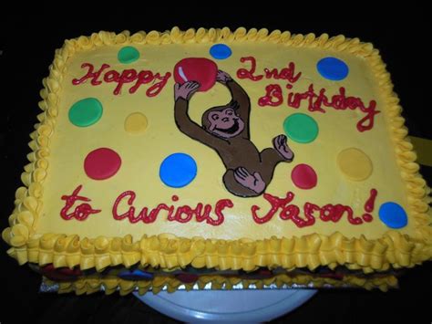 Curious George Sheet Cake Curious George Birthday Curious George