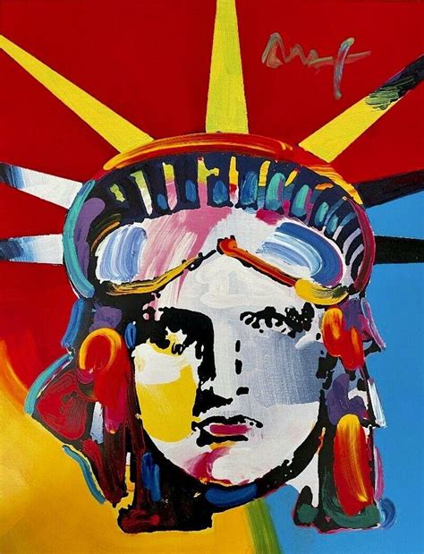 Peter Max Umbrella Man Acrylic And Collage By Peter Max For Sale At
