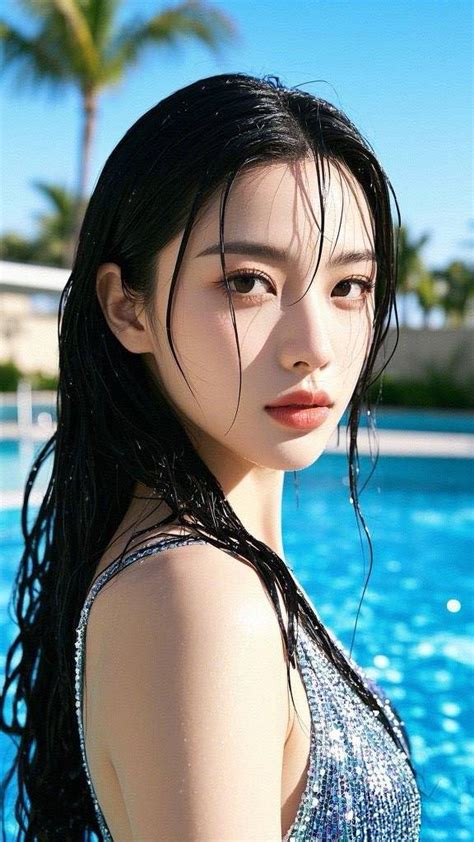 完美身材气质泳装美女