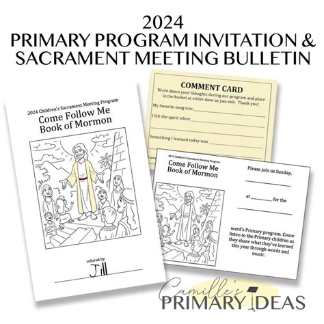 2024 Primary Program Practice At Home Incentive Camilles Primary Ideas