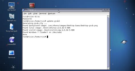 programm komputer cara menampilkan boot loader grub linux debian