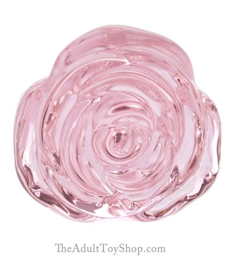 Glass Rose Princess Butt Plug