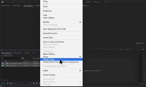 How To Merge And Sync Clips With Adobe Premiere Dinfos Pavilion How To