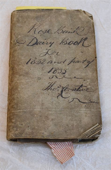 Rosebank Mill ‘dairy Book Of Fabric Samples And Notes 1832 1833