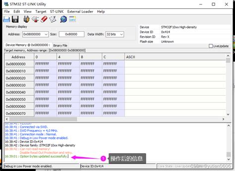 使用stm32 St Link Utility 烧录程序，st Link烧录程序，解锁flashstm32stlinkutility烧录程序怎么用 Csdn博客