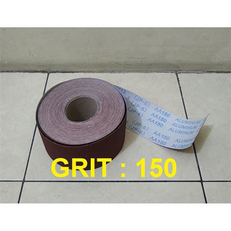 Jual Amplas Roll Meteran Belt Sander Grit 150 Panjang 1 Meter