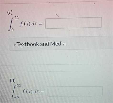 solved in each part evaluate the integral given that f x
