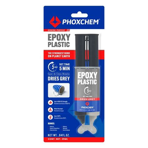 Phoxchem® Grey Epoxy Plastic Glue 25ml Syringe Phoxchem