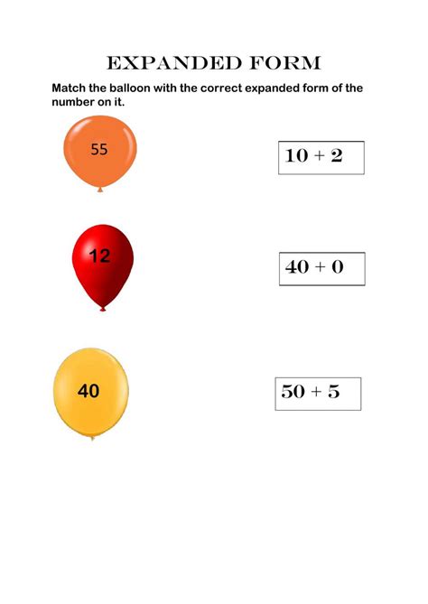 2nd Grade Math 1 4 Expanded Form Two Digit Numbers Worksheets Library