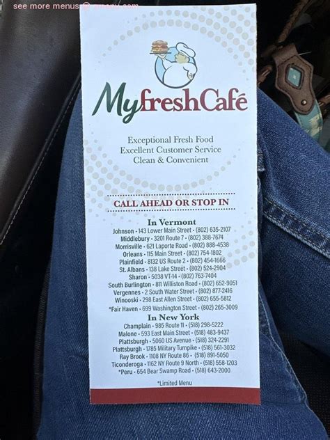 Menu At Maplefields Restaurant Malone