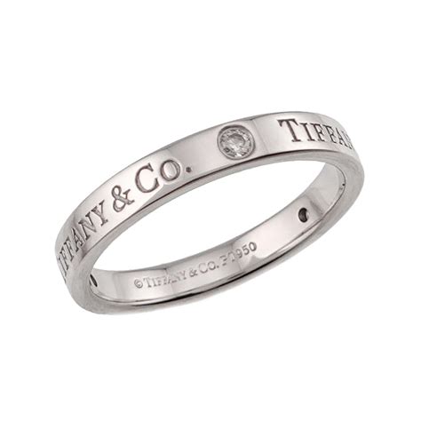 【楽天市場】【新品同様】 ティファニー Tiffanyandco フラット バンド 13号 リング ダイヤ 3p Pt プラチナ 指輪