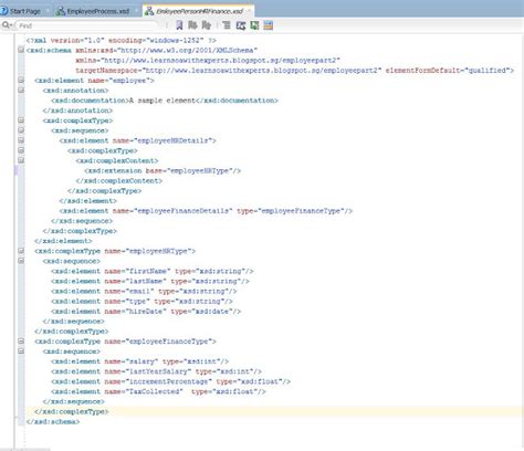Learn Soa With Experts Creating Simple Xsd