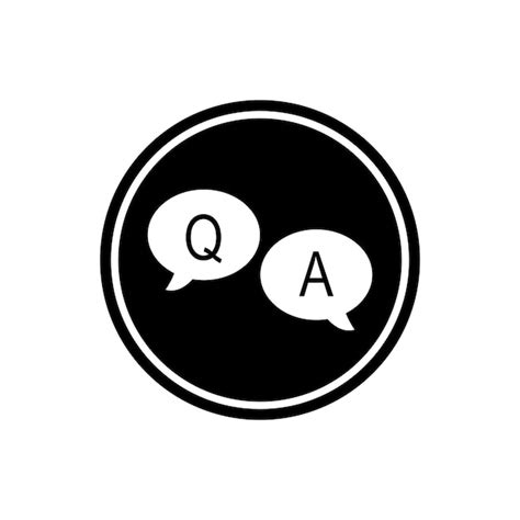 Premium Vector Question And Answer Icon Vector Template Illustration