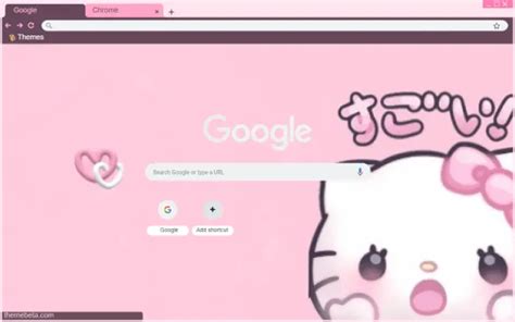 Hello Kitty Chrome Theme Themebeta
