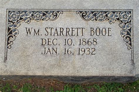 William Starrett Booe 1868 1932 Memorial Find A Grave
