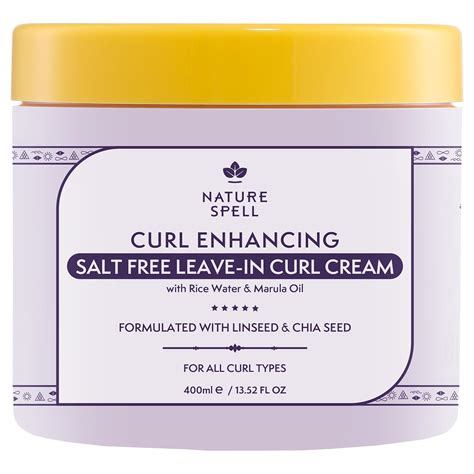 Nature Spell Curl Enhancing Leave In Cream Heat Protectant