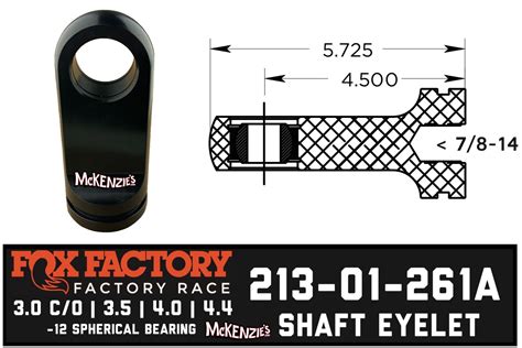 Fox 213 01 261a 30 Co 35 40 44 Shock Shaft Eyelet 12 H