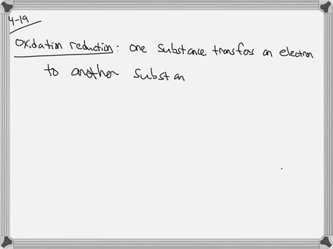 Solvedwhat Is An Oxidation Reduction Reaction Give An Example