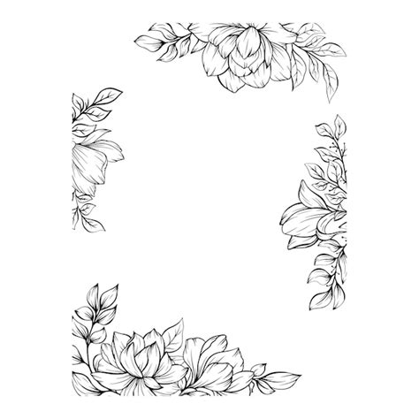 Page 3 Flower Outline Border Png Images Free Download On Freepik
