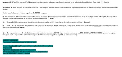 solved assignment ii 5 write structured pl sql program