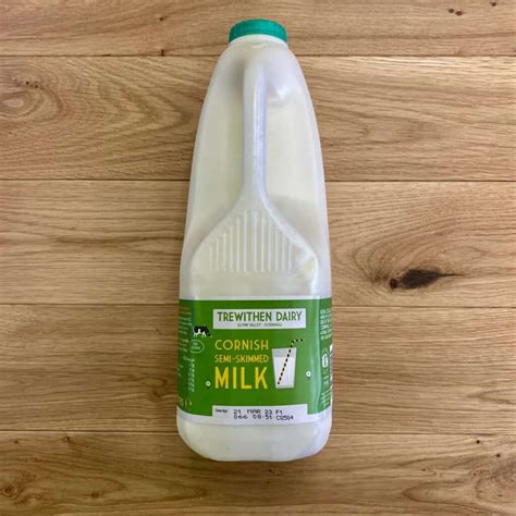Milk Semi Skimmed Green Top 2ltr Tamar Fresh