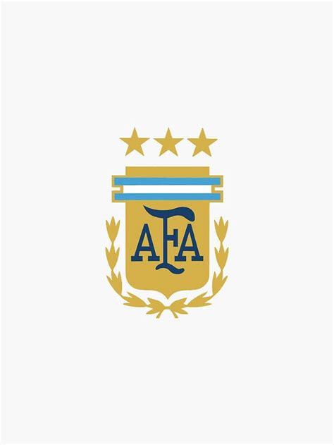 Argentina Afa 3 Stars Logo Sticker By Crscntbttrfly Argentina Logo