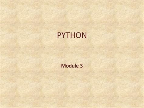 Module 3 Introduction To Numpy Numerical Python And Arrays Pptx