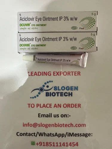 Acyclovir Eye Ointment 3 Ocuvir Eye Ointment At Rs 1010 Piece Antiviral Medicine In Surat