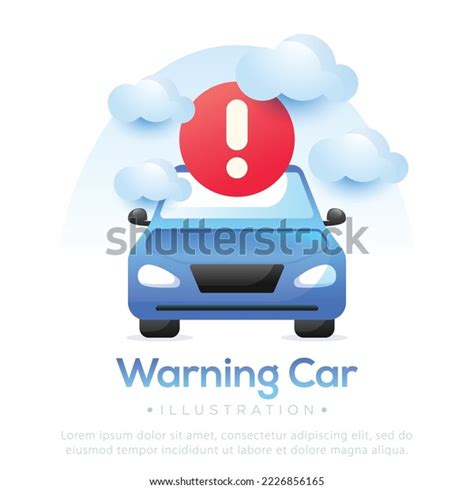 Illustration System Car Error Warning Car Stock Vector Royalty Free Shutterstock