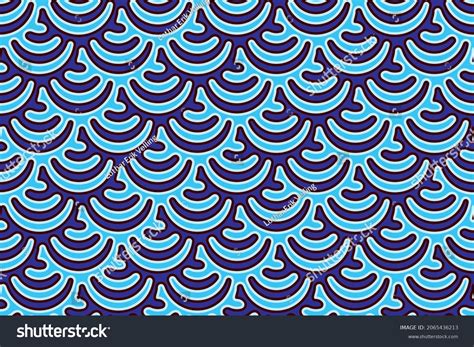 Organic Wave Structure Seamless Vector Square Stock Vector Royalty