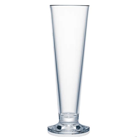 Strahl Design Contemporary Polycarbonate Footed Pilsner Glass 14oz