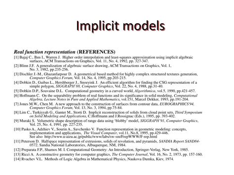 Ppt Implicit Modeling And Surface Reconstruction Powerpoint Presentation Id3847626
