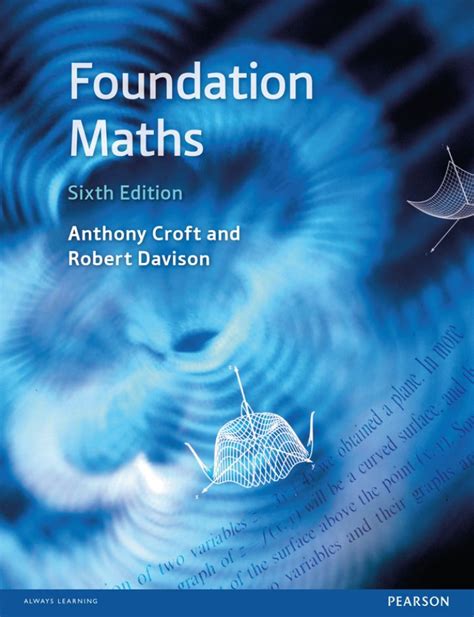 Foundation Maths 6th 6e Anthony Croft Twin Sea Star