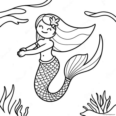 Mermaid Tail Coloring Page 37133 29366