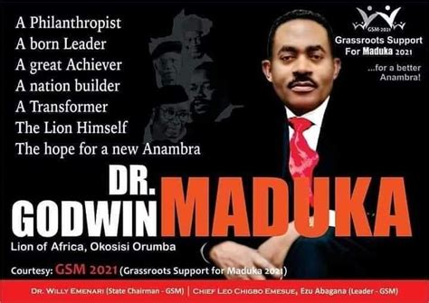 History Of Dr Godwin Maduka Full Biography