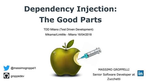 Dependency Injection The Good Parts Pptx Programming Languages