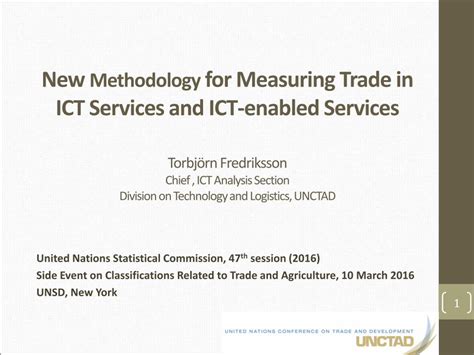 Pdf New Methodology For Measuring Trade In Ict Services And Dokumen