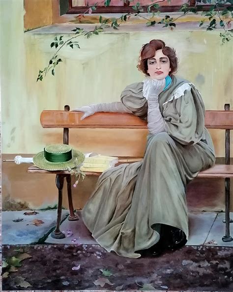 Woman Sitting On Bench